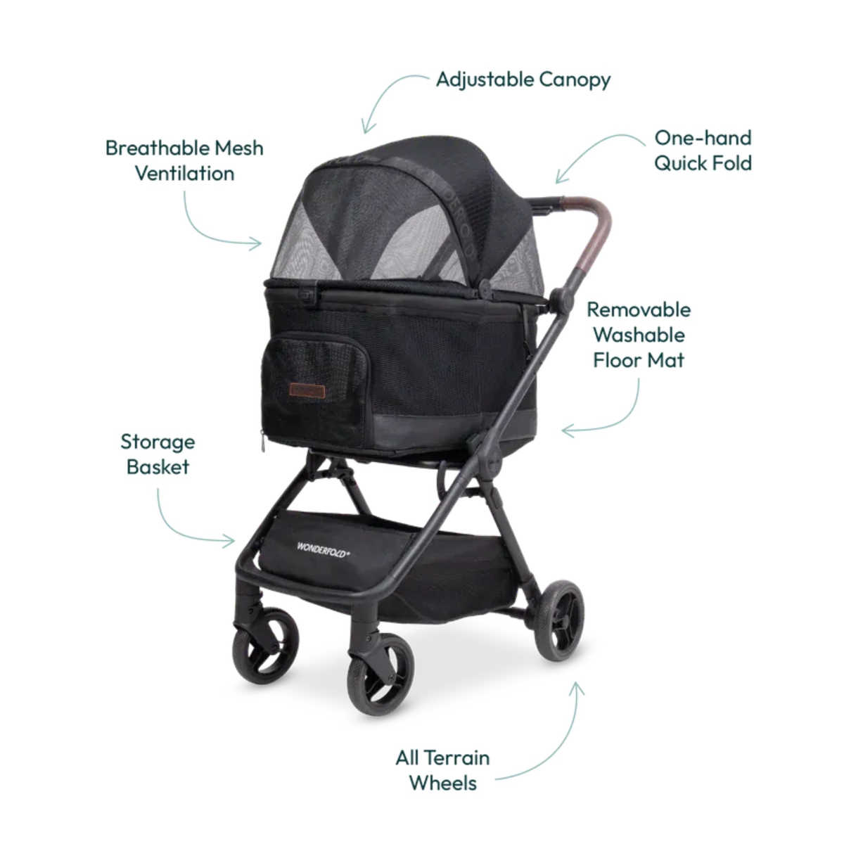athens Bella 3-in-1 Pet Stroller | Fortress