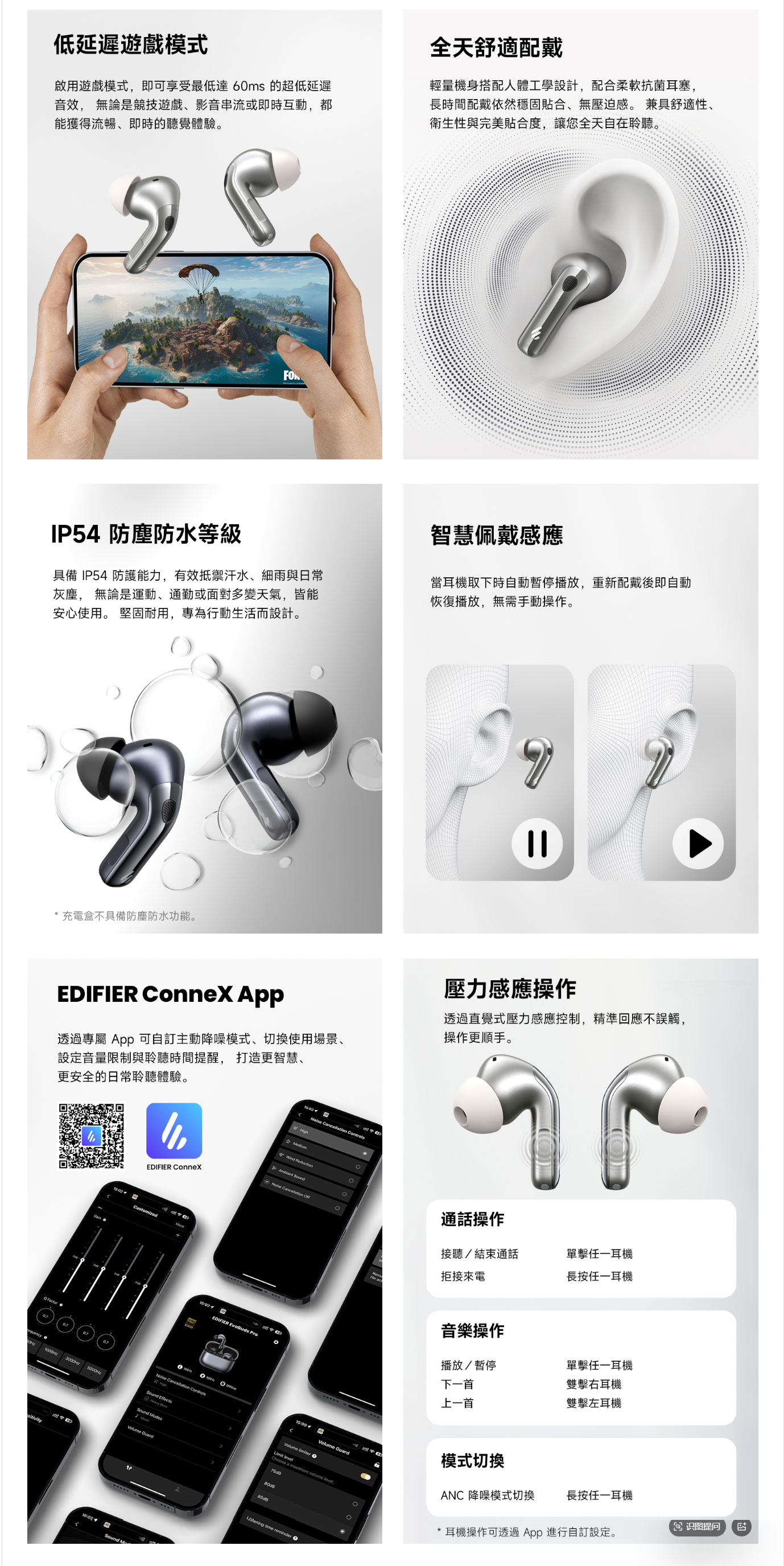 EDIFIER EvoBuds Pro Noise Cancelling True Wireless Earbuds | Fortress