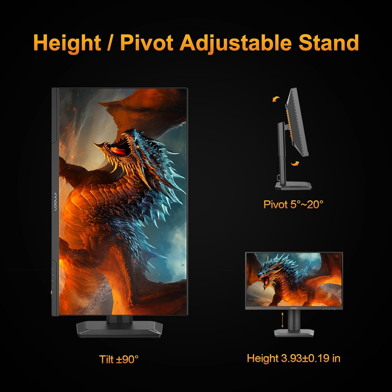 INNOCN 25M2S 25" 2K QHD 240Hz MiniLED Gaming Monitor | Fortress