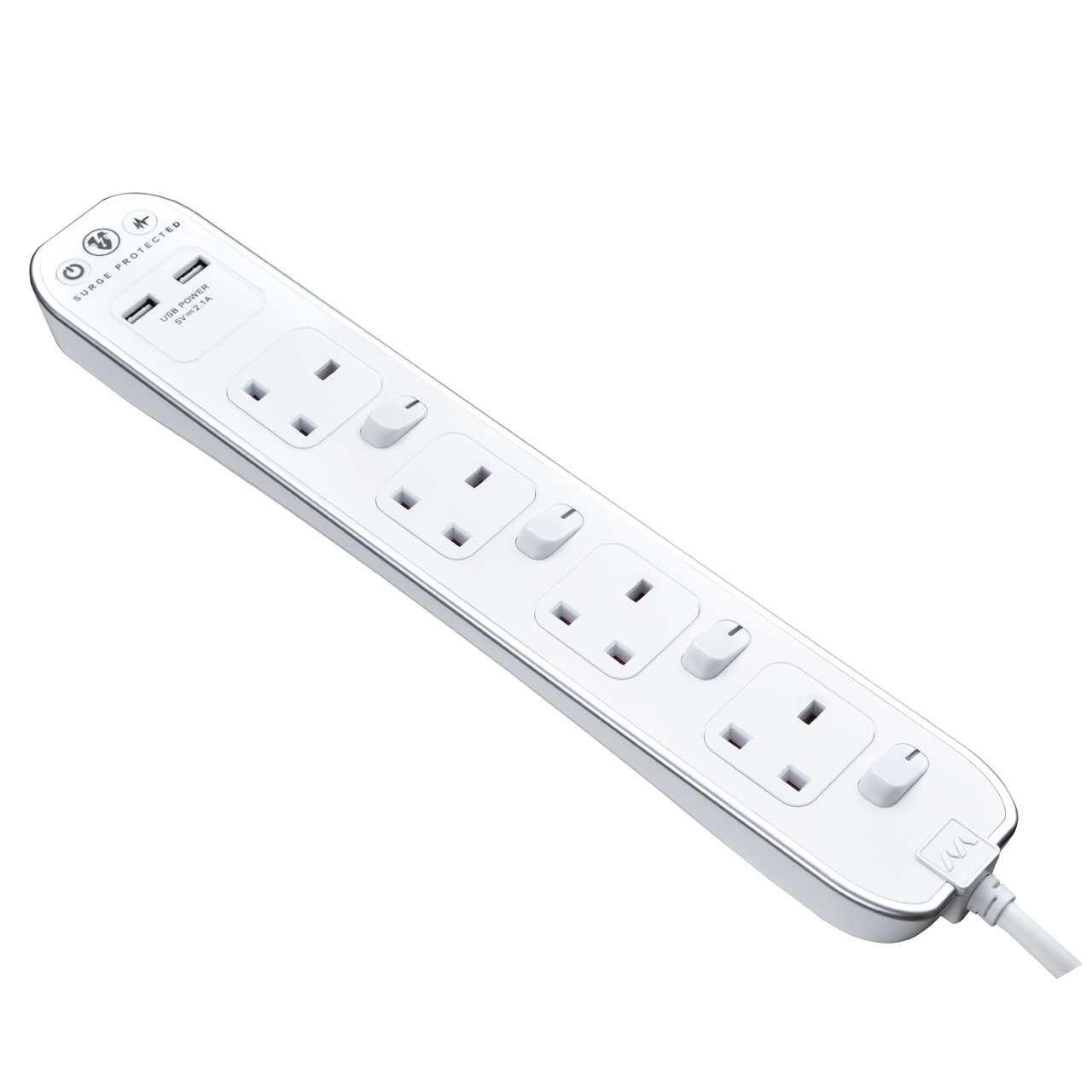 Masterplug SWSRGU42PW Power Strip | FORTRESS