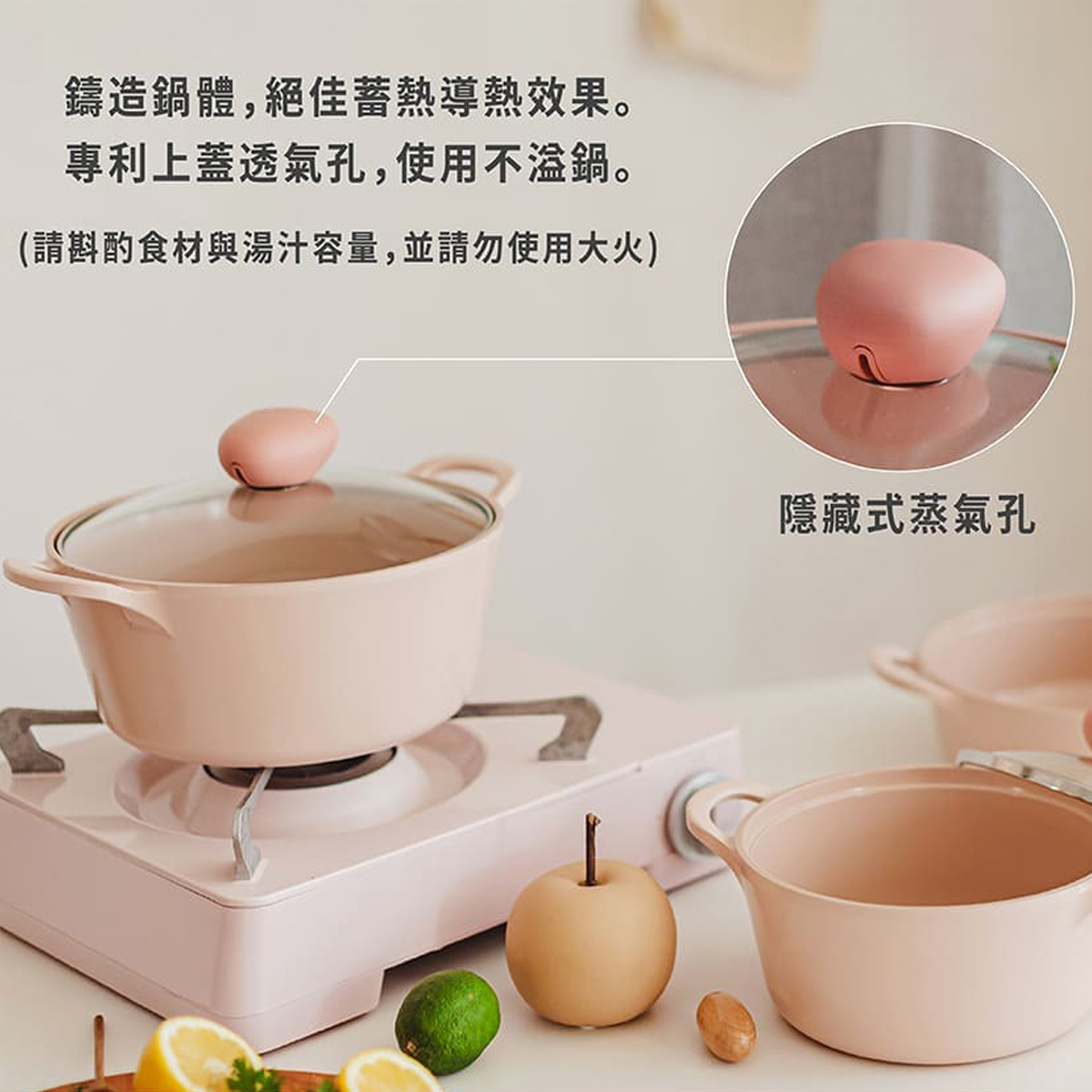 Neoflam Sherbet Die-Casted Casserole 24cm 3.2L (IH) | FORTRESS