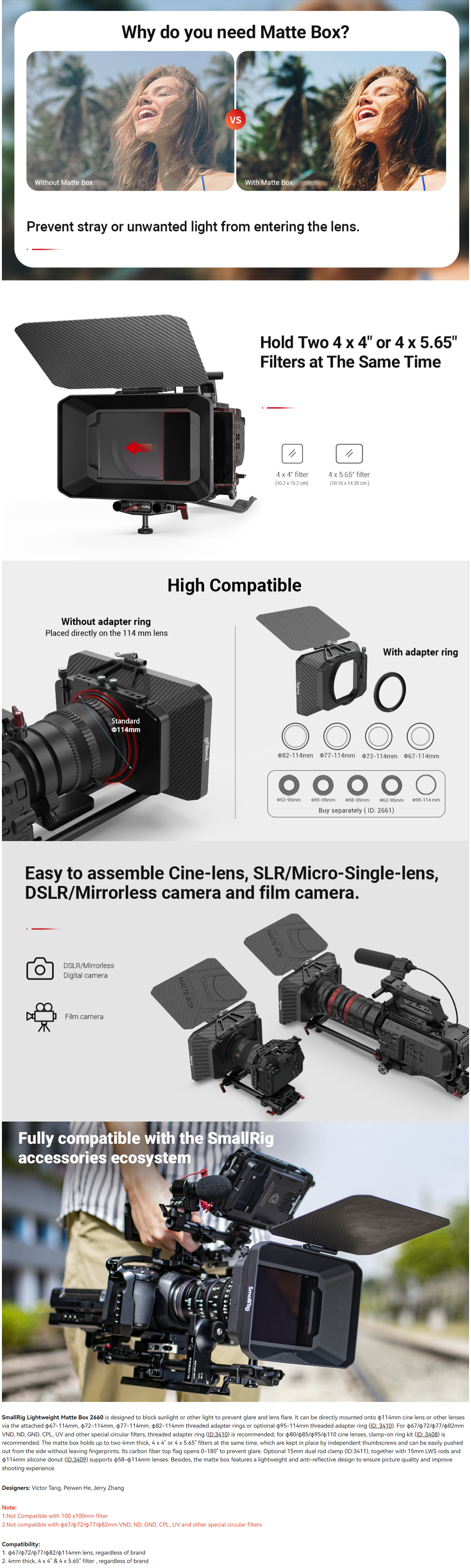 購買SmallRig SmallRig Lightweight Matte Box 2660 | FORTRESS 豐澤