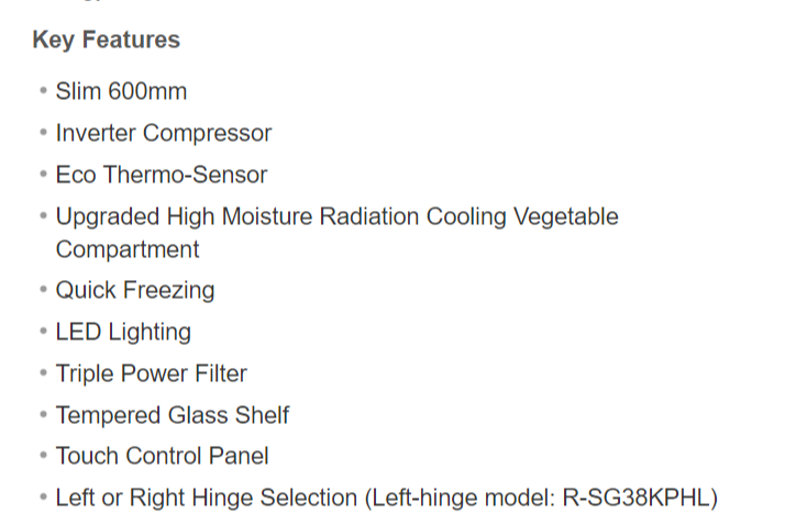 HITACHI R-SG38KPH/GSB Hitachi 3-Door Inverter Fridge (includes ...