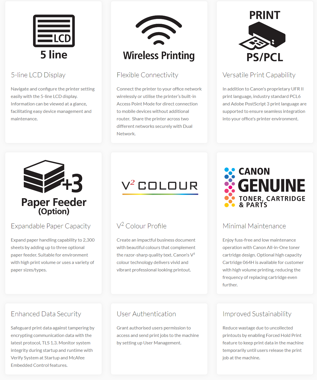 CANON imageCLASS LBP722Cx Color Laser Printer | FORTRESS