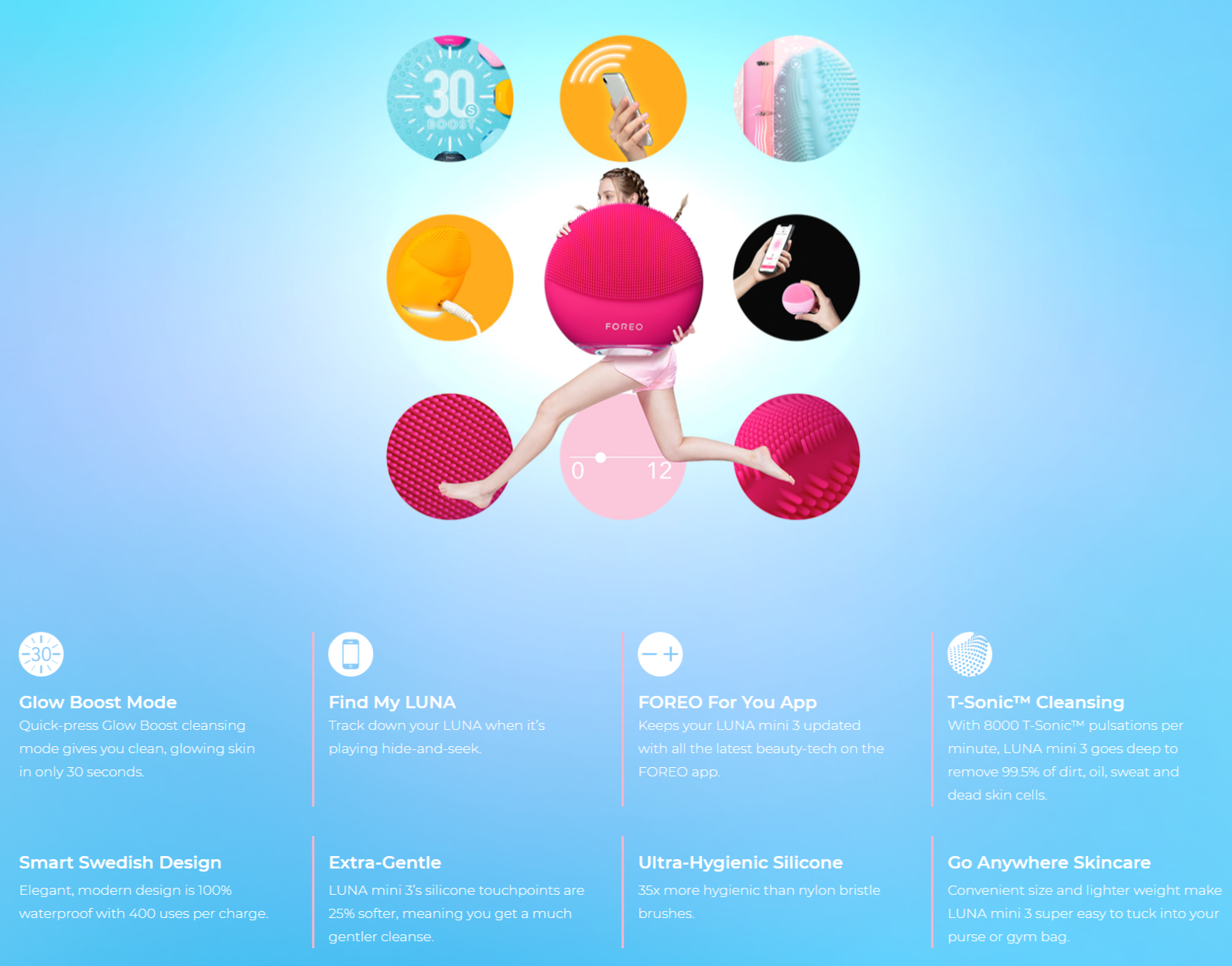 Foreo LUNA Mini3 Facial Beauty Device | Fortress